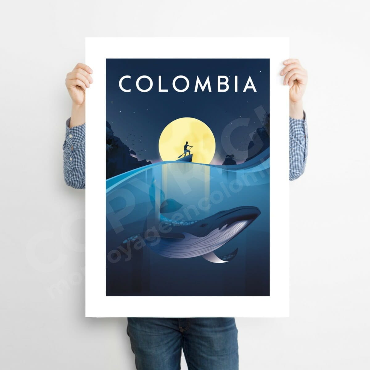 Travel Poster "Colombia" / Affiches illustrées de Colombie